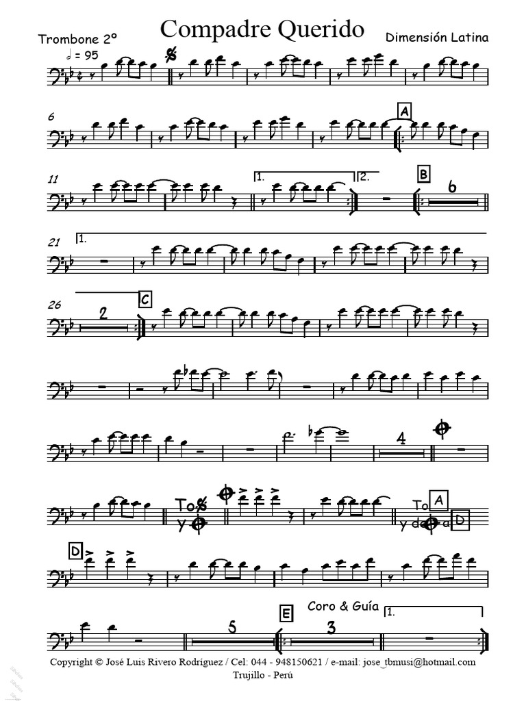 Compadre Querido - Trombã N 2 | PDF