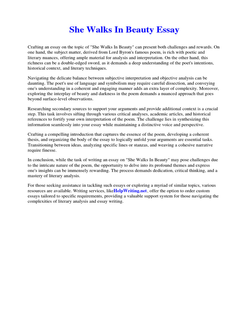 She Walks in Beauty Essay | PDF | Mike Tyson | Microsoft Excel