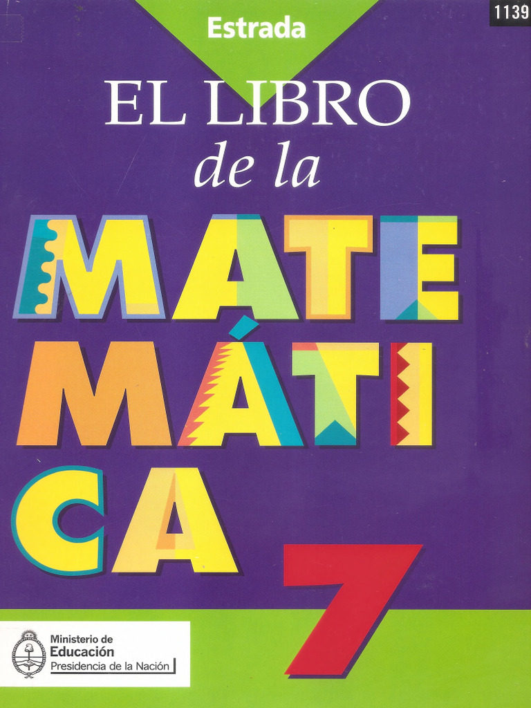 1.ES - El Libro de La Matemática 7 (Estrada) - Canteros, Felisa | PDF | Número racional | Entero