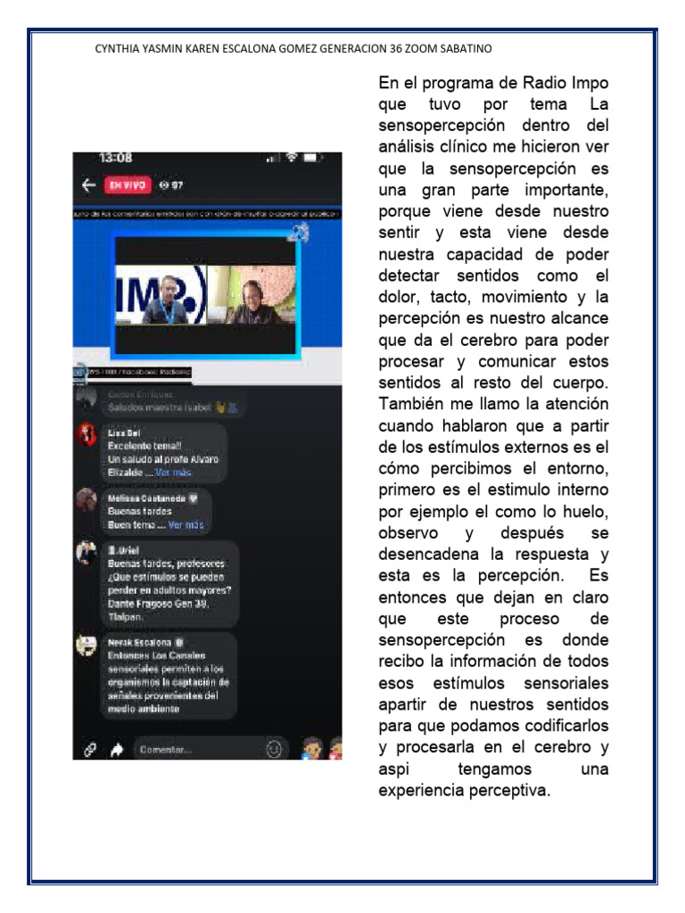 1 Radio Impo | PDF | Percepción | Sicología