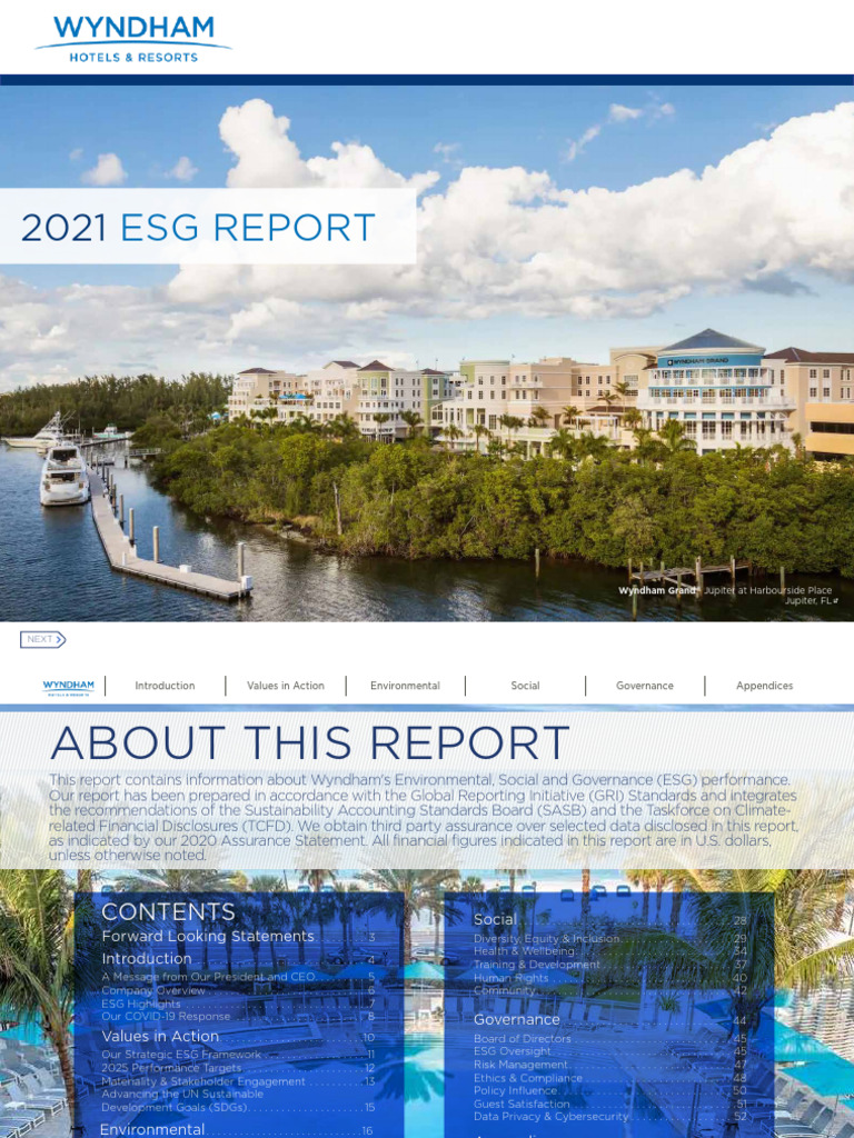 2021 WH ESG Report | PDF | Sustainability | Business