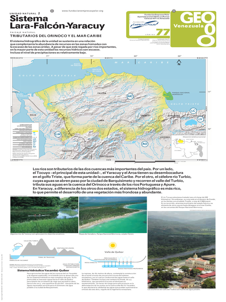 Hidrografía del Sistema Lara-Falcón-Yaracuy | PDF | Hidrografía ...