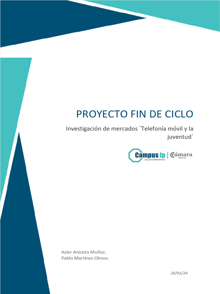 Portada y Plantilla Proyecto Fin de Ciclo Valeria | PDF