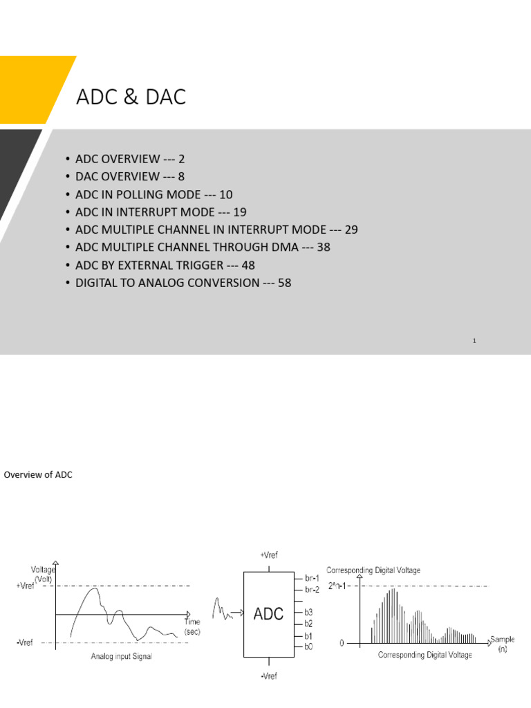 Part 5 - ADC and DAC | PDF | Analog To Digital Converter | Digital To ...
