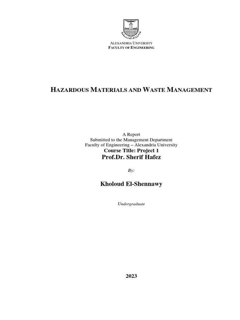 7177 - Hazardous Materials and Waste Management | PDF | Hazardous Waste ...