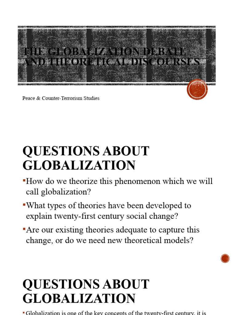 Theories of Globalization | PDF