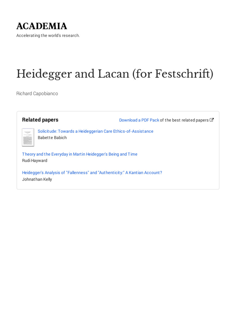 Desire Ethics | PDF | Jacques Lacan | Martin Heidegger