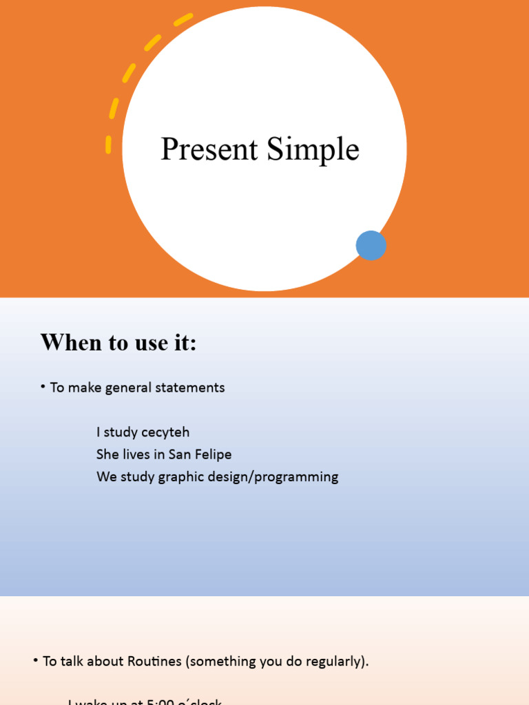 Present Simple | PDF