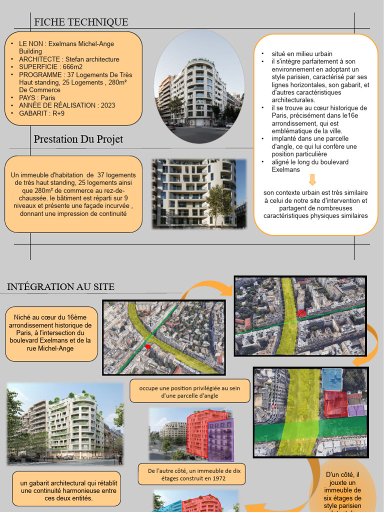Immeuble Exelmans Michel-Ange Paris | PDF | Bâtiments et structures | Conception architecturale