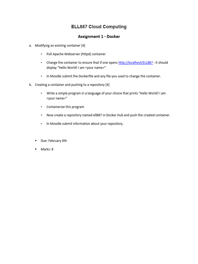 Docker Assignment | PDF