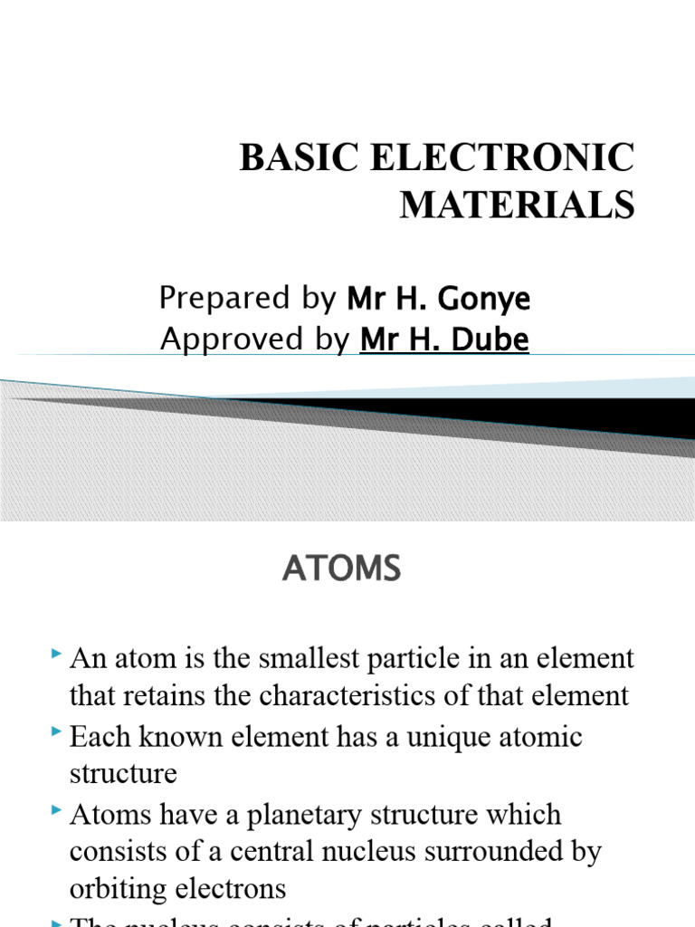 Basic Electronic Mateials | PDF | P–N Junction | Semiconductors