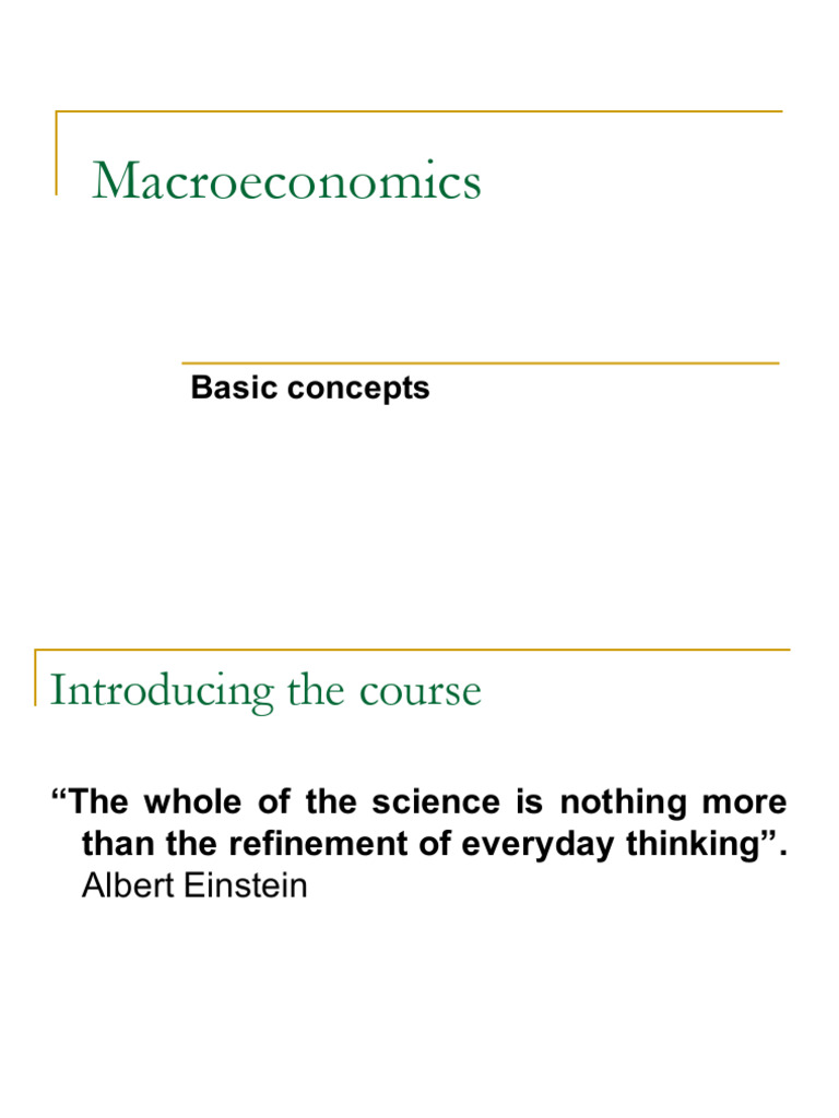 Intro to Macroeconomics Basics | PDF | Macroeconomics | Cost Of Living