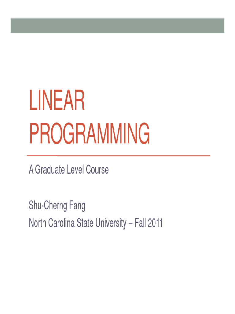 Lecture 0 | PDF | Linear Programming | Theoretical Computer Science