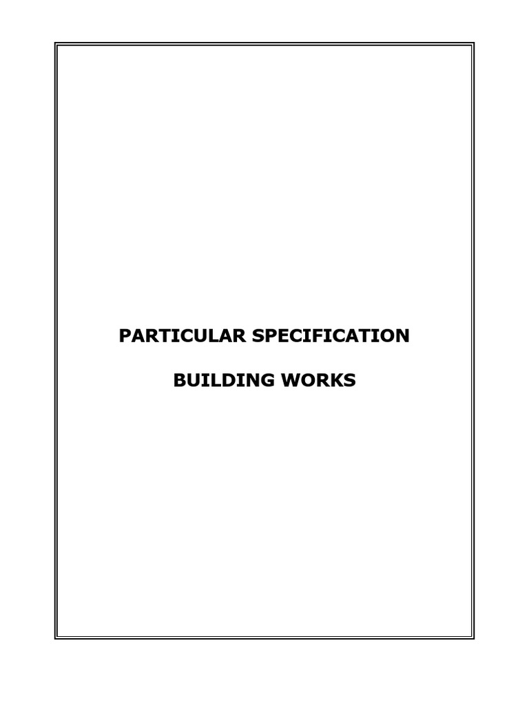 PPS Building Works 1 | PDF | Concrete | Plumbing