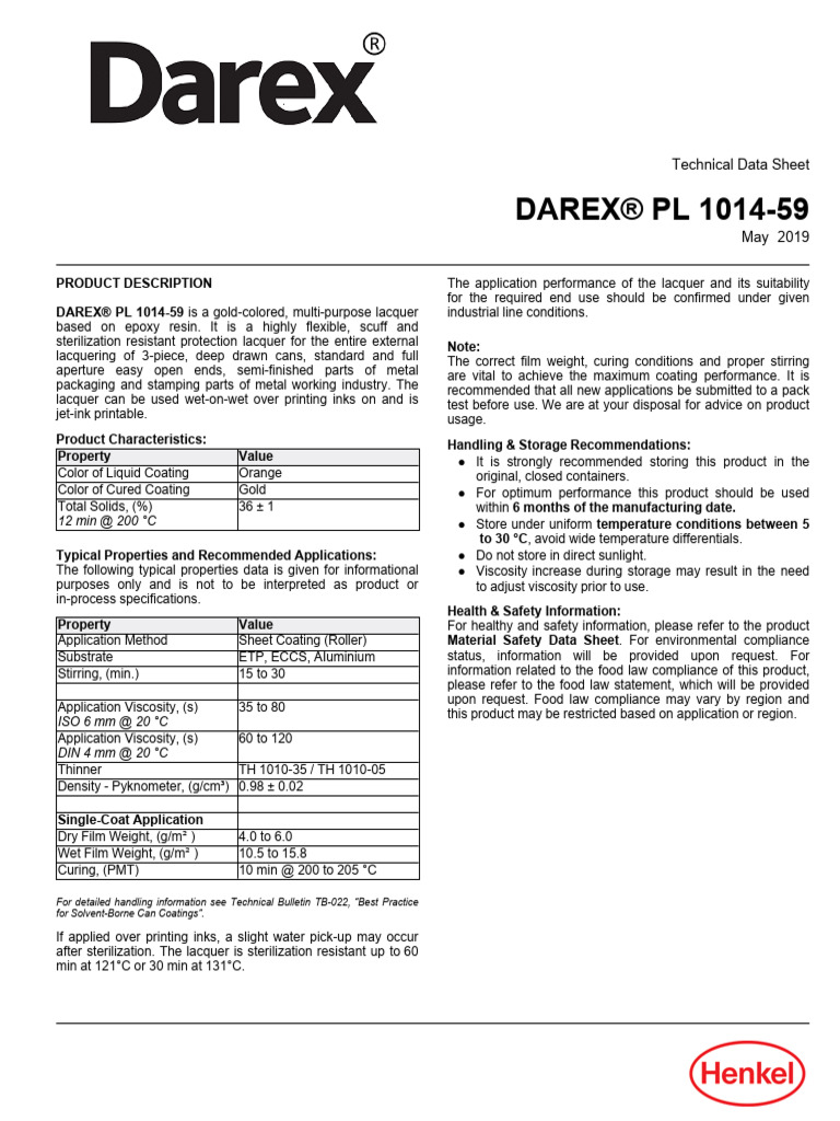 Darex PL 1014-59 - en | PDF | Trademark | Legal Liability