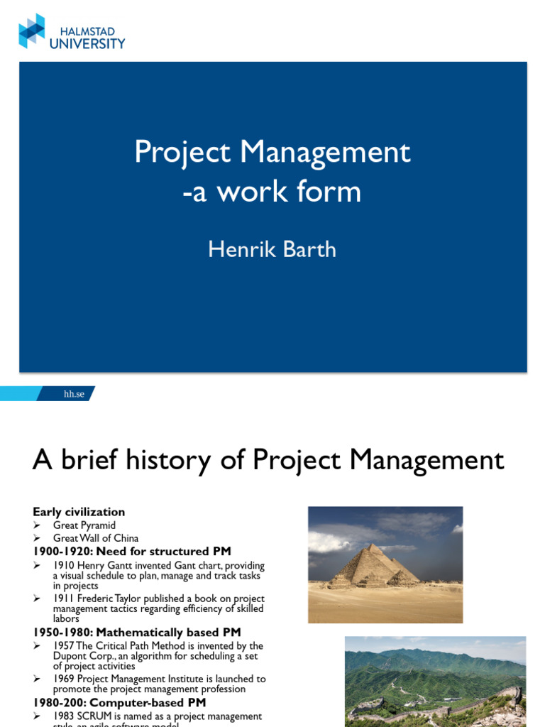 Project Management Part I - Project Management Overview | PDF | Scrum (Software Development ...