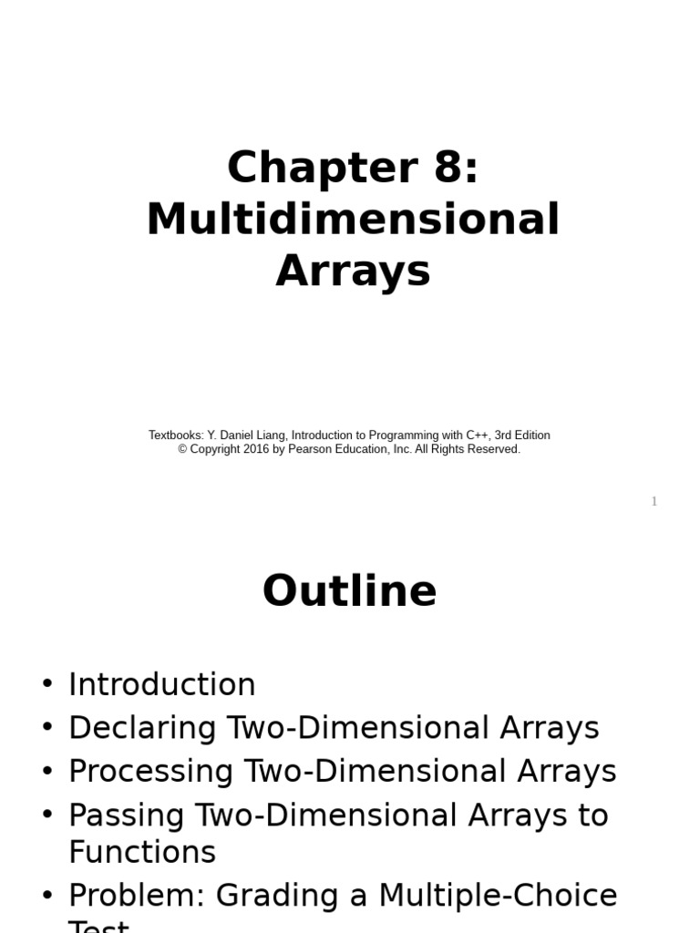 08 Multidimensional Arrays | PDF