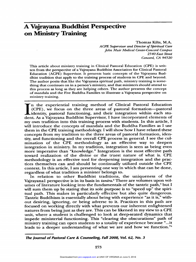 Vajrayana Insights on Ministry Training | PDF | Tibetan Buddhism ...