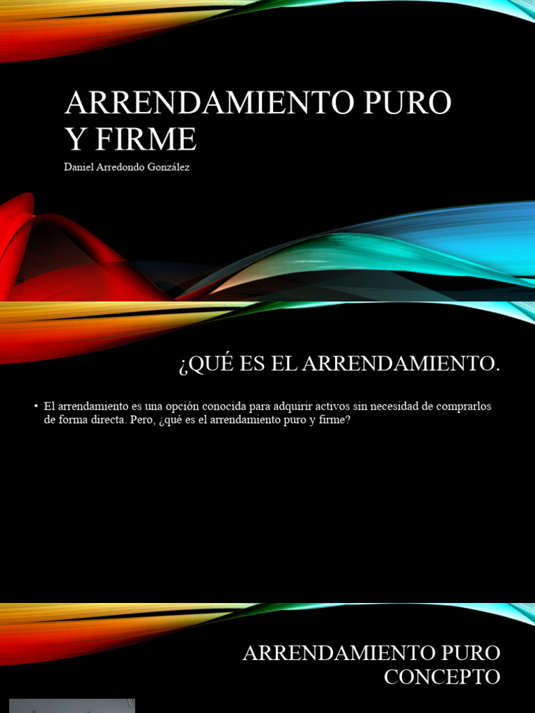 Arrendamiento Puro y Firme | PDF