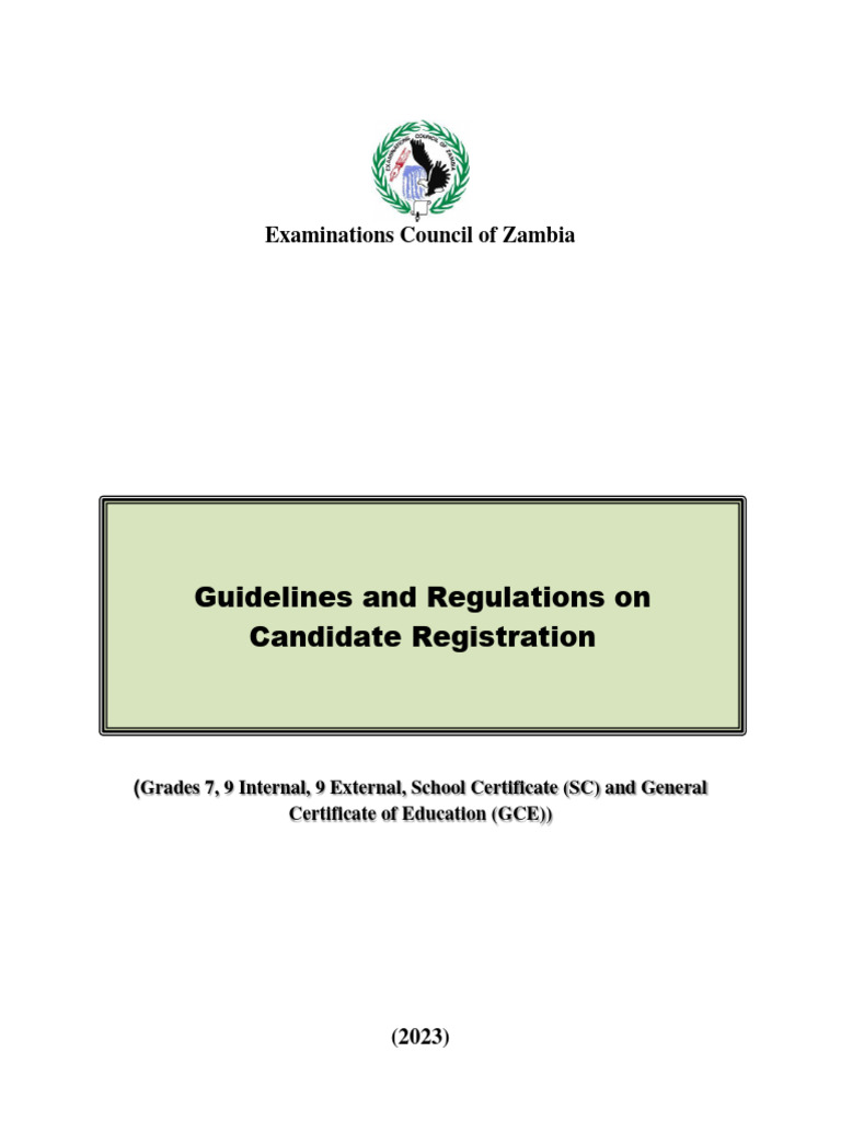2023 Guidelines and Regulations On Candidate Registration | PDF | World ...