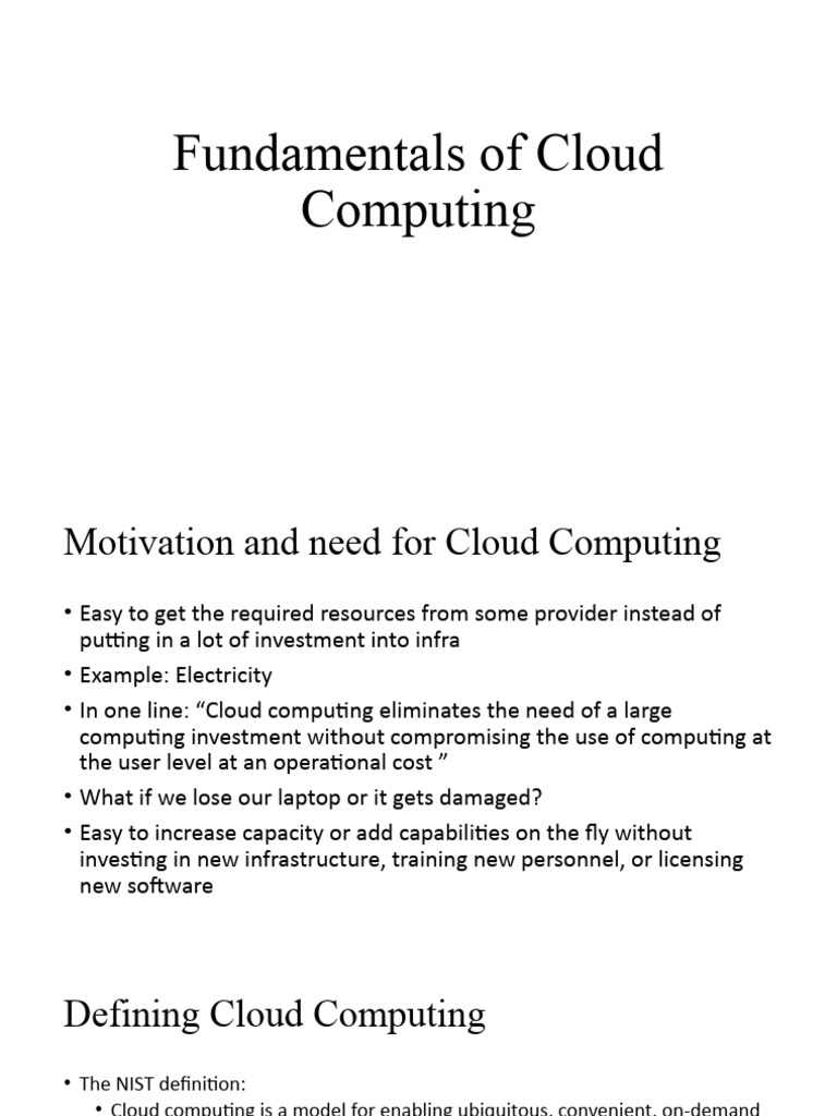 UNIT-1 PART-2 | PDF | Cloud Computing | Software As A Service