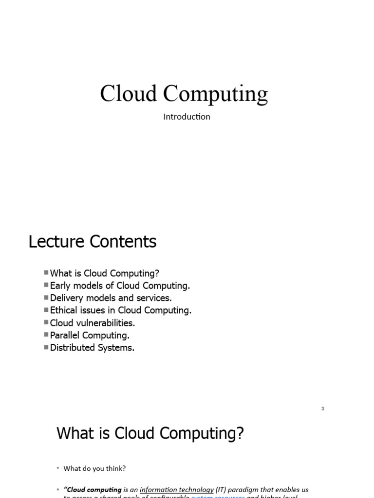 Unit-1 Part-1-1 | PDF | Cloud Computing | Software As A Service