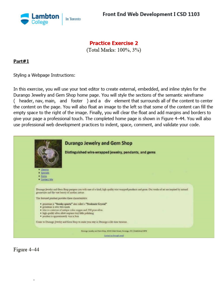 Practice - Exercise - 2 - Chap 4 | PDF | Html Element | Web Development Practice - Exercise - 2 - Chap 4 | PDF | Html Element | Web Development