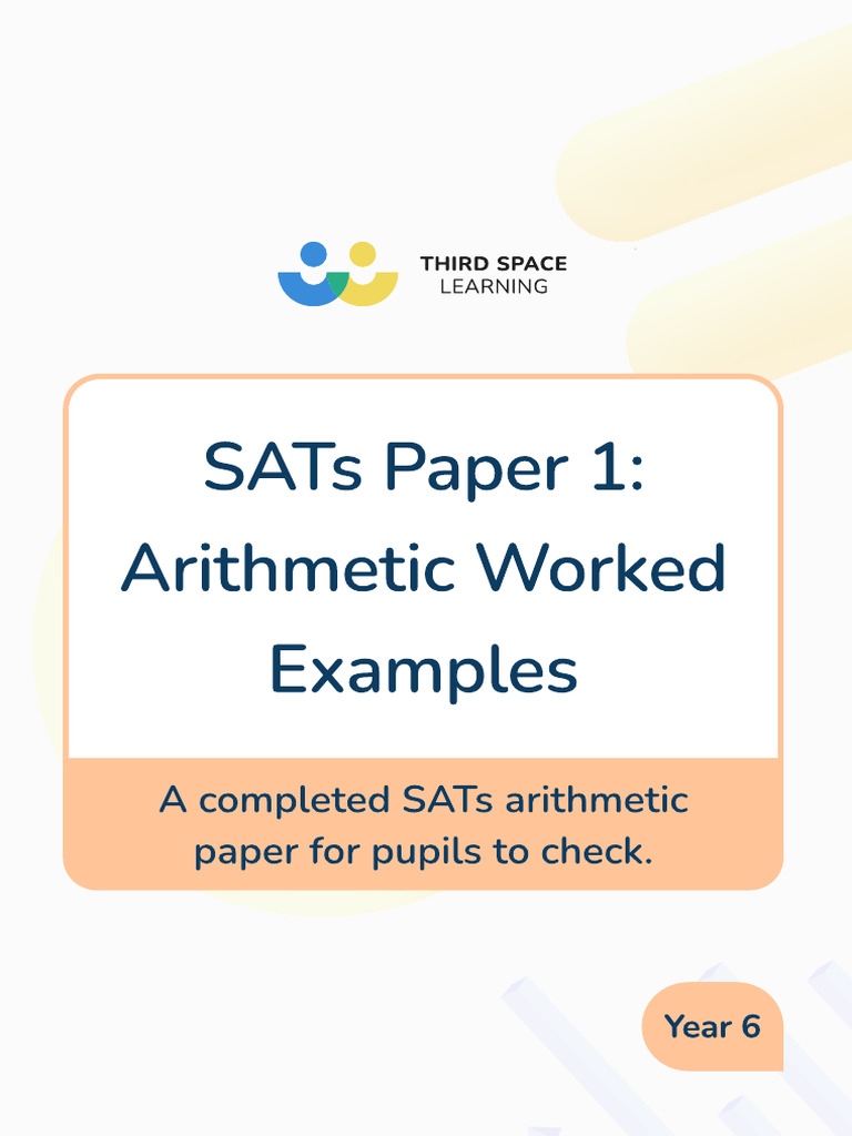 Paper 1 Arithmetic Worked Examples | PDF | Mathematical Notation ...