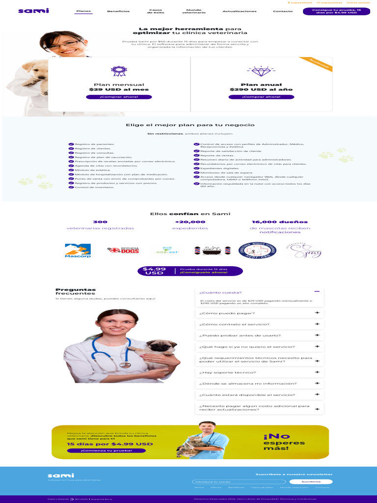 Optimiza tu clínica veterinaria con Sami | PDF | Computación en la nube ...