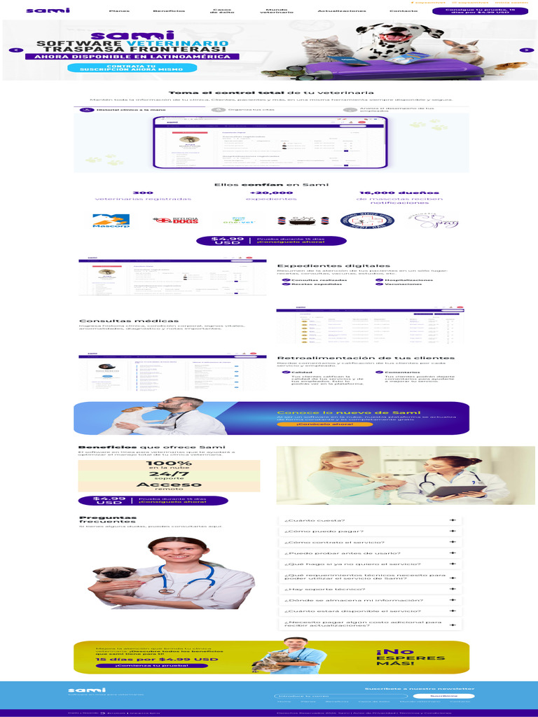 Software Veterinario_ Sami sistema de organización para tu clínica ...