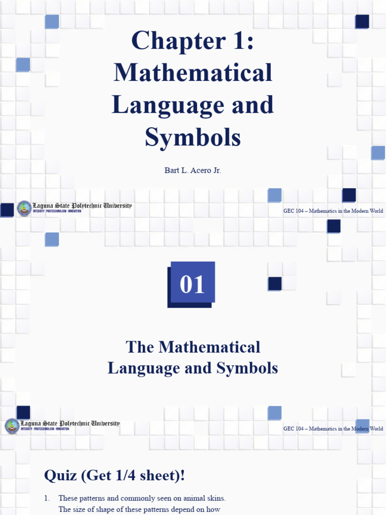 4 - Mathematical Language and Symbols | PDF | English Language | Sentence (Linguistics)