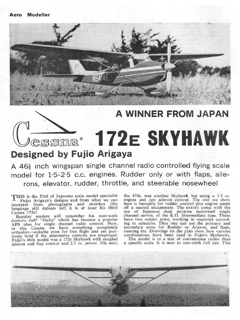 Cessna 172 Skyhawk Oz10297 Article | PDF