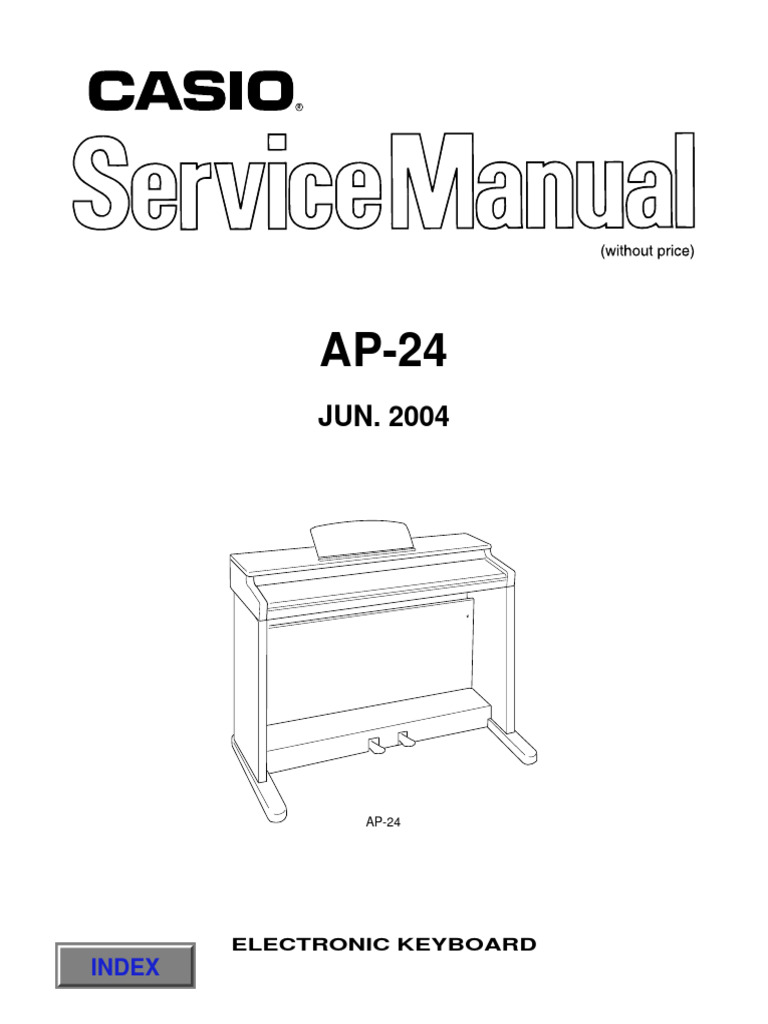 Casio AP 24 Service Manual | PDF | Electrical Connector | Electricity