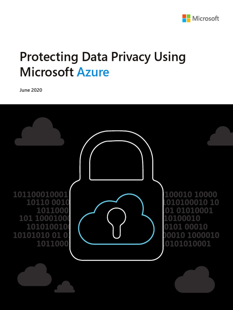 Protecting Data Privacy Using Microsoft Azure | PDF | Cloud Computing | Security
