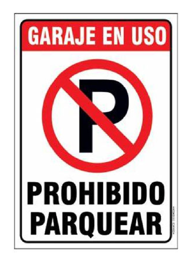 Aviso Prohibido Parquear | PDF Aviso Prohibido Parquear | PDF