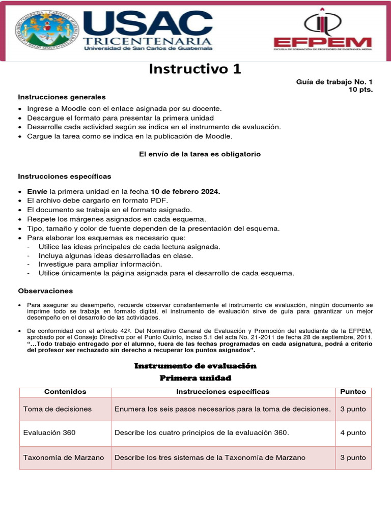 Instructivo 1 | PDF