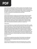 Starbucks Matrix Organizational Structure | PDF | Starbucks ...