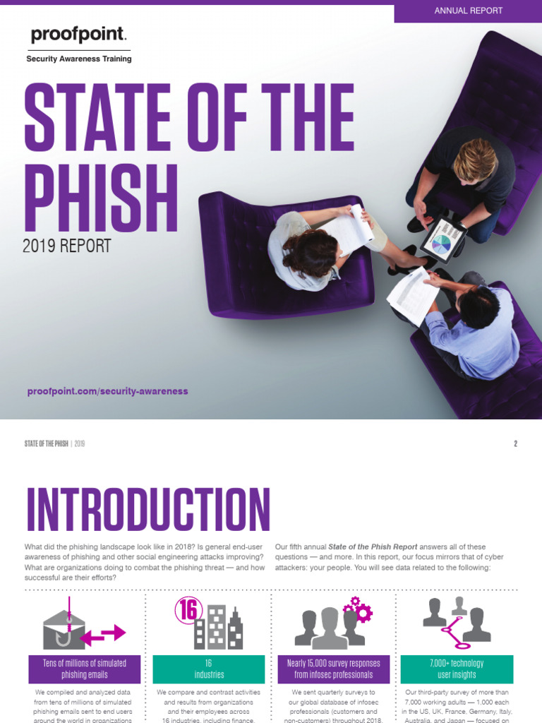 Wombat - Proofpoint - 2019 State of The Phish Report - Final | PDF | Computer Security | Security