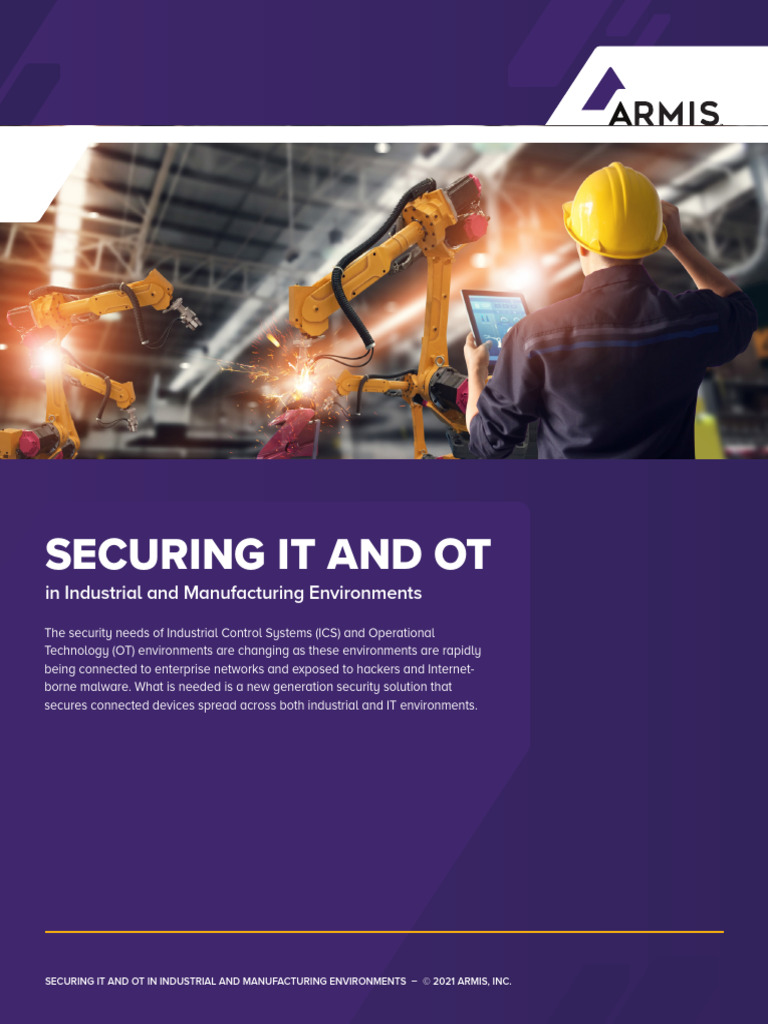 Armis WP Securing IT OT Securing Environ | PDF | Security | Computer Security