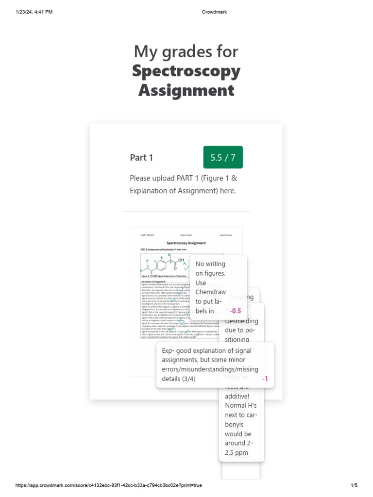 Spectroscopy Assignment | PDF | Science | Scientific Techniques