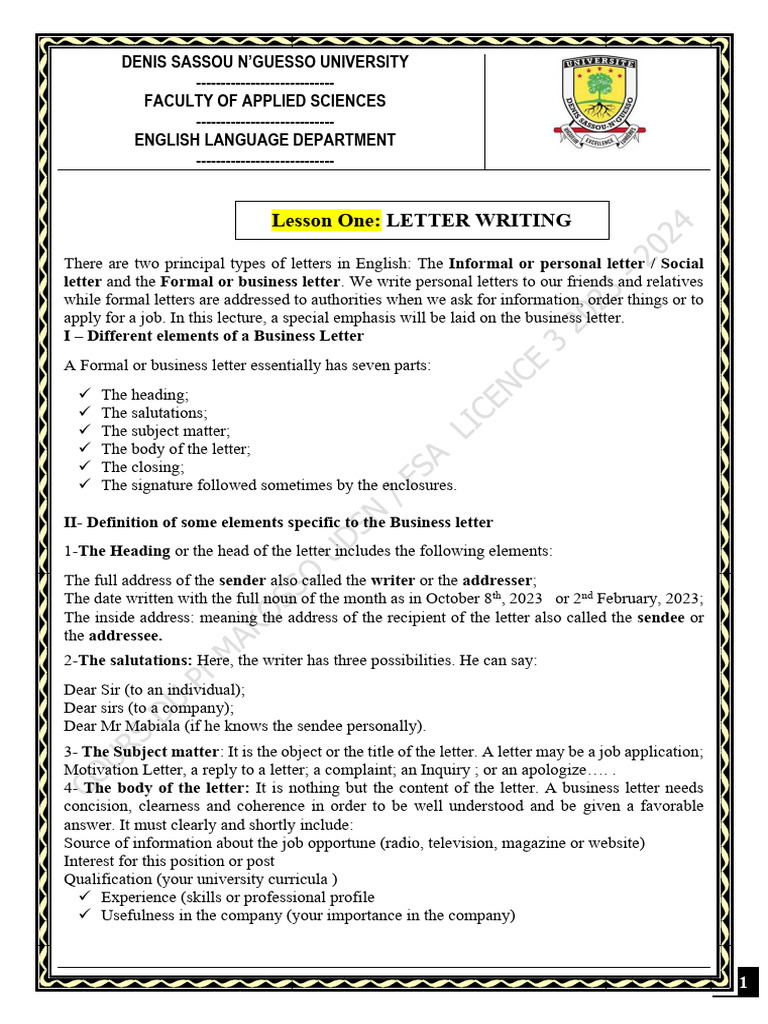 Fsa Licence 3 Letter Writing - 100755 | PDF | Physics | Mathematics