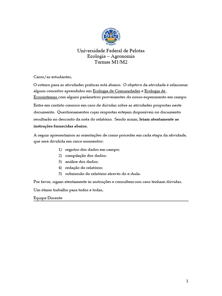 2023 - 1 Protocolo Aula Prática | PDF