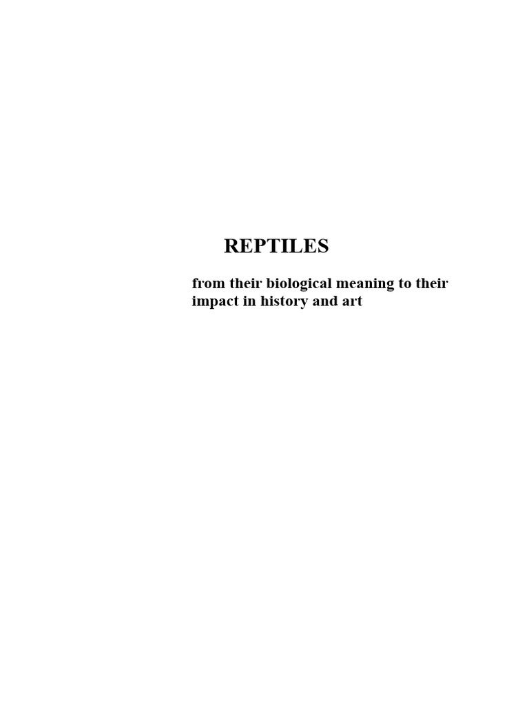 Reptiles | PDF | Reptile | Lizard