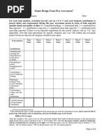 Team Contribution Statement Template | PDF