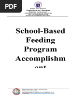 SBFP Best Practices & Narrative Report | PDF | Malnutrition | Policy