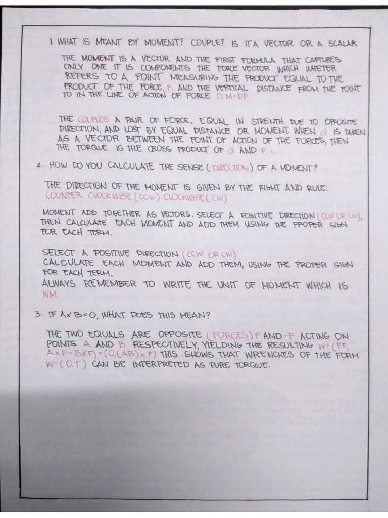 Static Rigids Bodies Pdf