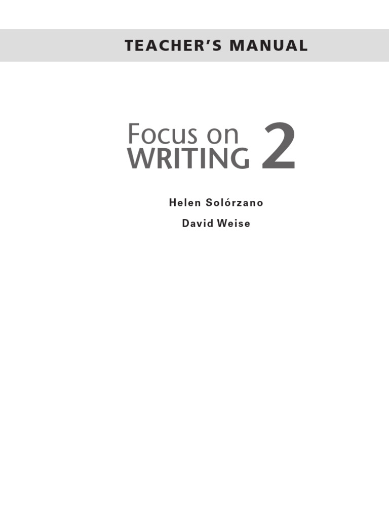Focus On Writing 2 | PDF | Essays | Writing