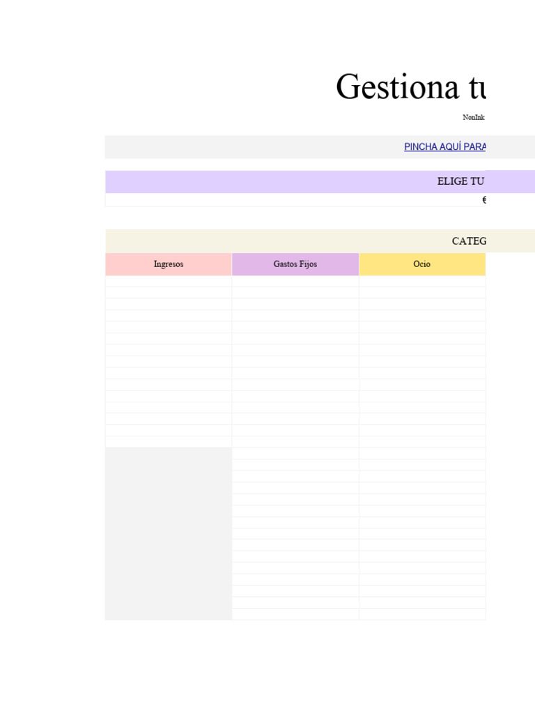 Arco Iris Pre Supuesto Men Sual Tablet | PDF | Presupuesto | Dinero
