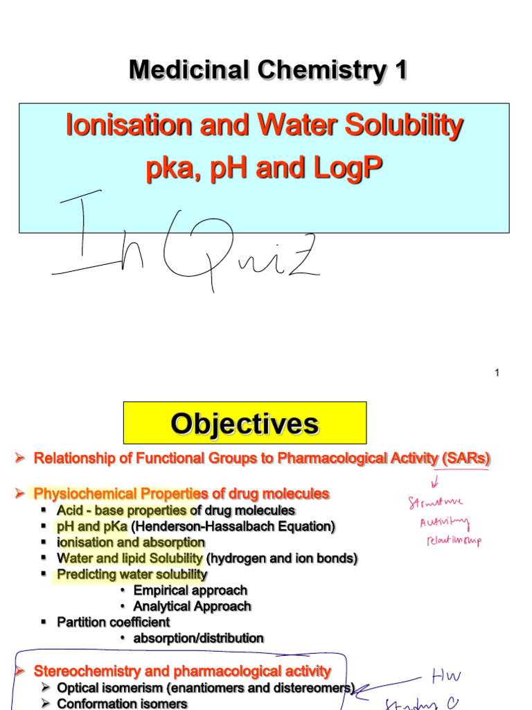 CHP 2 Ionisation and Water Solubility | PDF | Acid | Acid Dissociation Constant