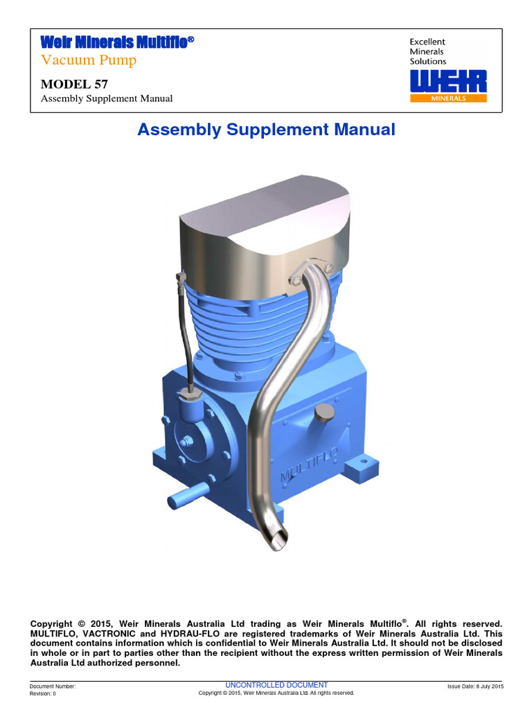 Multiflo Vaccum Pump 420 | PDF | Safety | Cargo